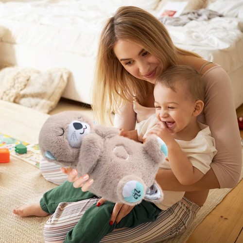 Meda koji spava diše svetli i svira uspavanke-braon meda - Igračkica ...